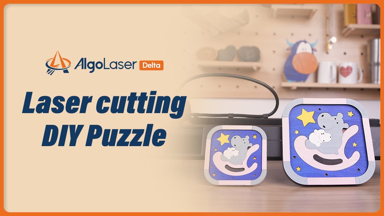 How a laser machine diy the puzzle | Delta - YouTube