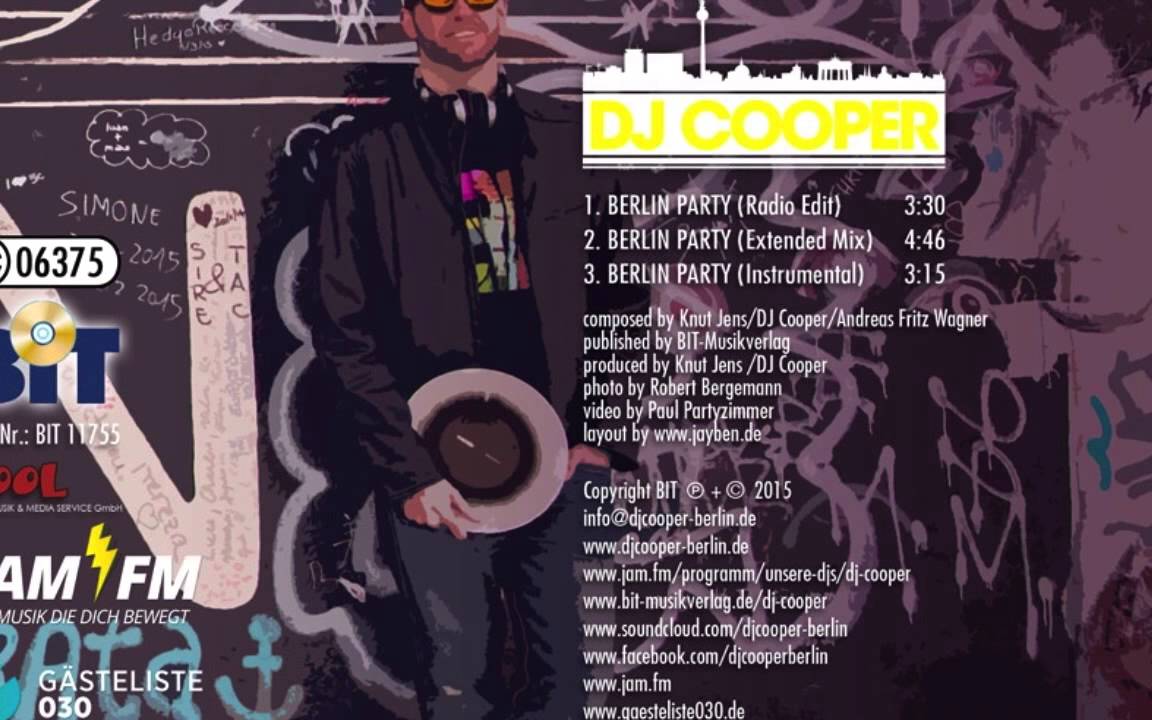 DJ COOPER - BERLIN PARTY (Extended Mix) - YouTube