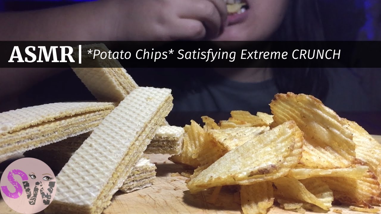ASMR Potato Chips & Wafers, Satisfying CRUNCH, Crunchy Eating Sounds No ...