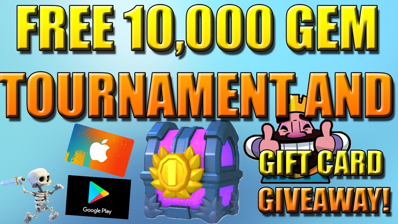 FREE LIVE 10,000 GEM TOURNAMENT AND GIVEAWAY! SUB AND JOIN LIVE STREAM ...