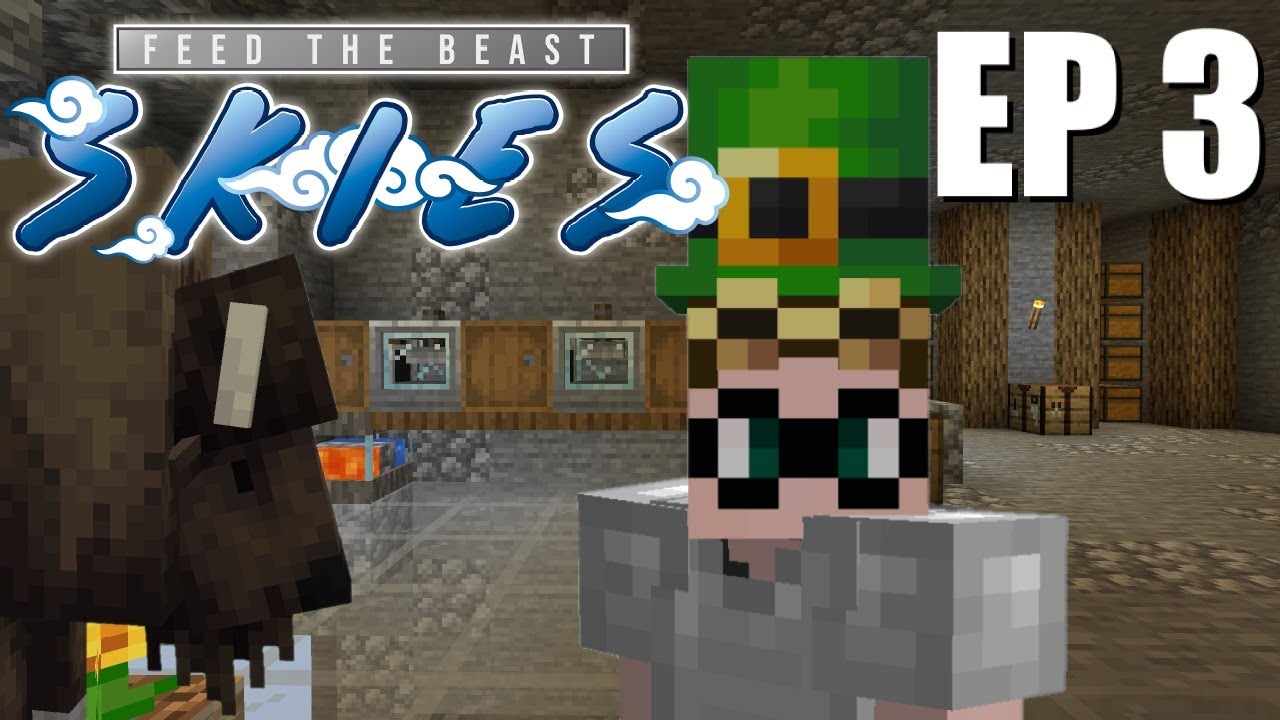 Storage Solutions - Ep 3 Minecraft FTB Skies Expert - YouTube