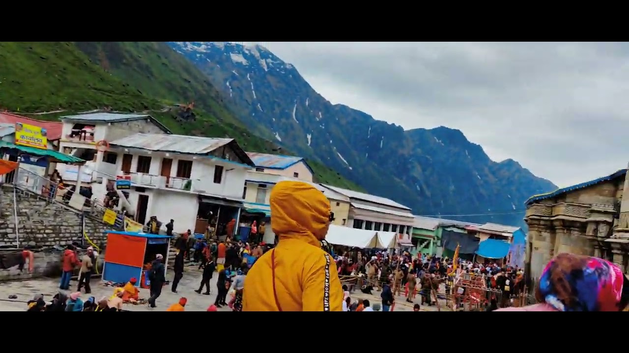 kedarnath temple back view - YouTube