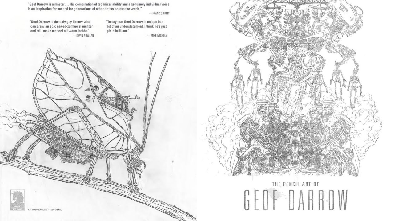 #743 Lead Poisoning: The Pencil Art Of Geof Darrow 2017 Slideshow - YouTube