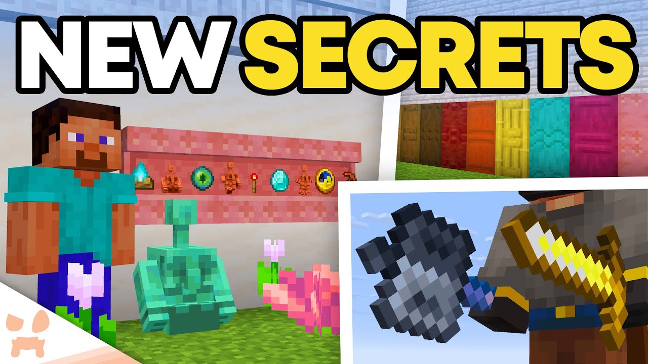 NEW MINECRAFT UPDATE: SHELF + STATUE SECRETS FOUND & HUGE OFFHAND ...