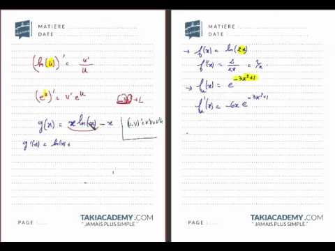 05_formules sur les dérivées Ln et exp