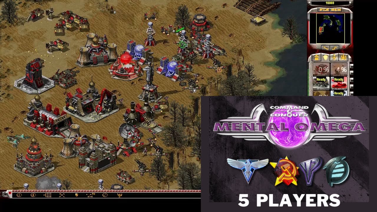 [Mental Omega 3.3.6] Skirmish Gameplay - Vento Aureo Map 5 Players ...