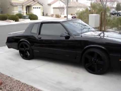 1987 MONTE CARLO SS ON 22S BLACK ON BLACK WALK AROUND - YouTube