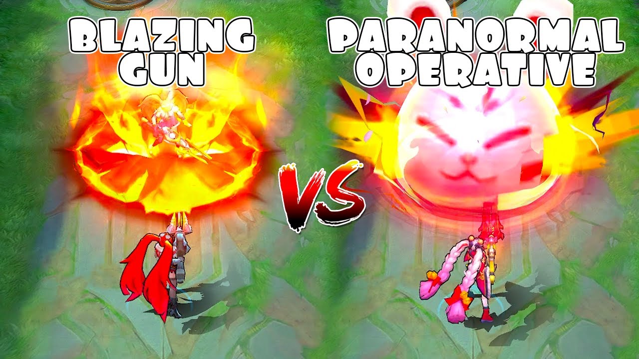 Layla Paranormal Operative VS Blazing Gun Skin Comparison - YouTube