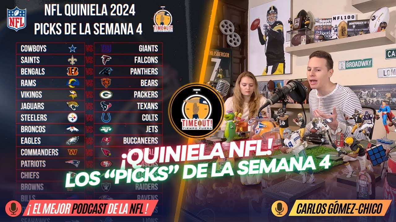 ¡QUINIELA NFL! - Los "Picks" de la semana 4. Favoritos, sorpresas y ...