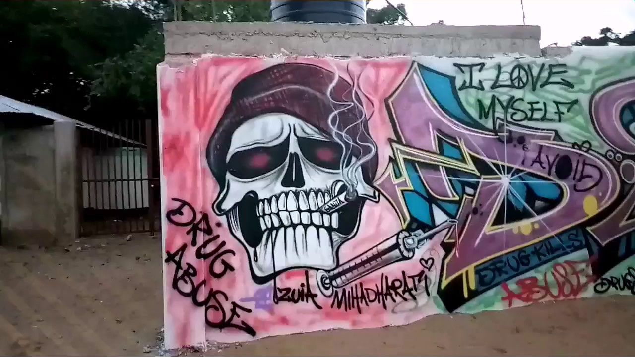 Anti-drug-abuse Mural in Lamu - YouTube