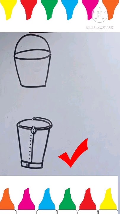 so easy. and new ways 😉😁😉draw bucket #viral #drawing #drawingtutorial # ...