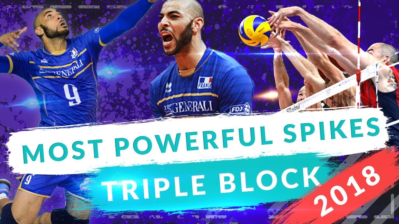 BEST VOLLEYBALL SPIKES | ATTACKS ON TRIPLE BLOCK | POWERFUL SPIKES ...