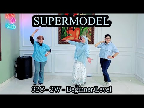 SUPERMODEL - Line Dance.                 Choreo : Amy Christian(USA) - August 2026