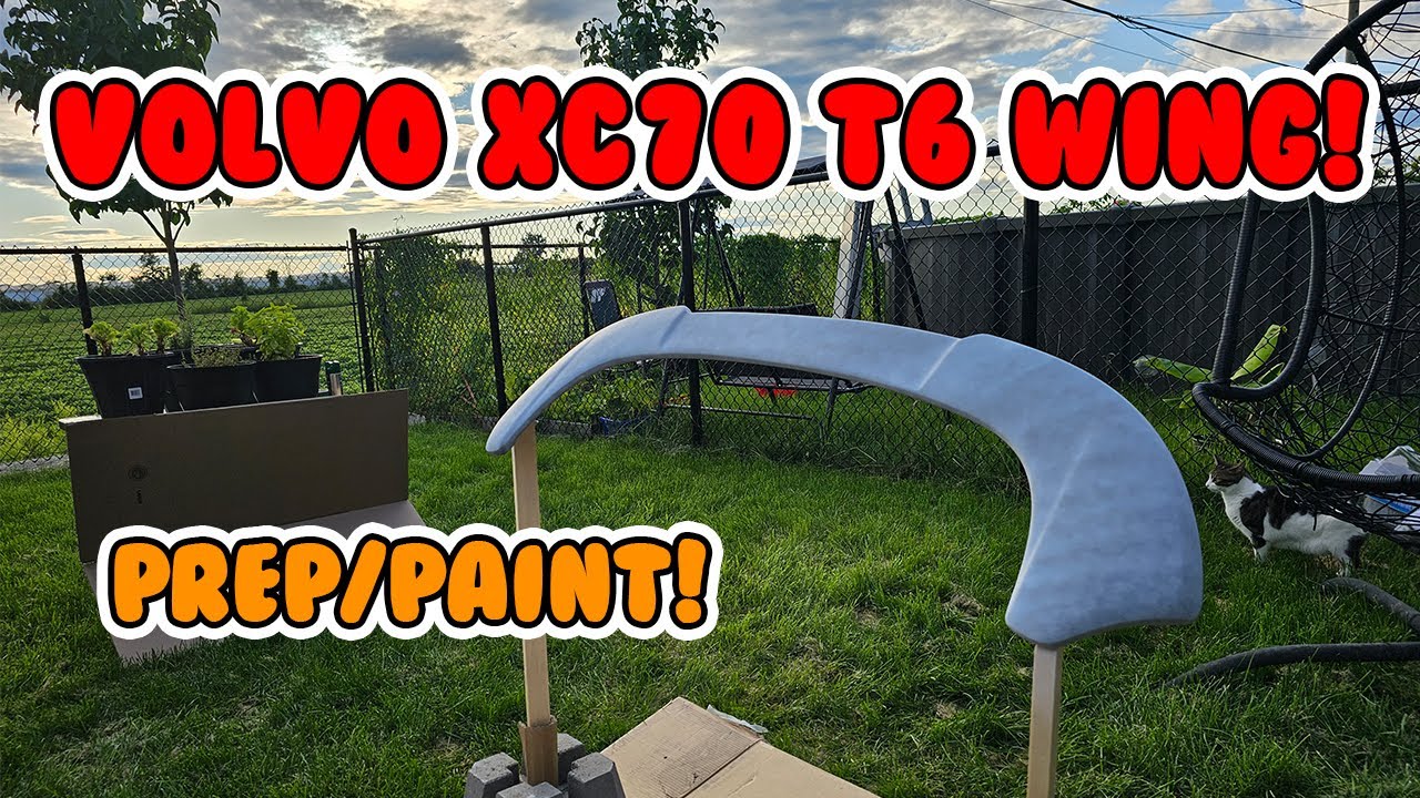 2010 VOLVO XC70 T6 WING/SPOILER PAINT! Preparing the Wing for my Volvo ...