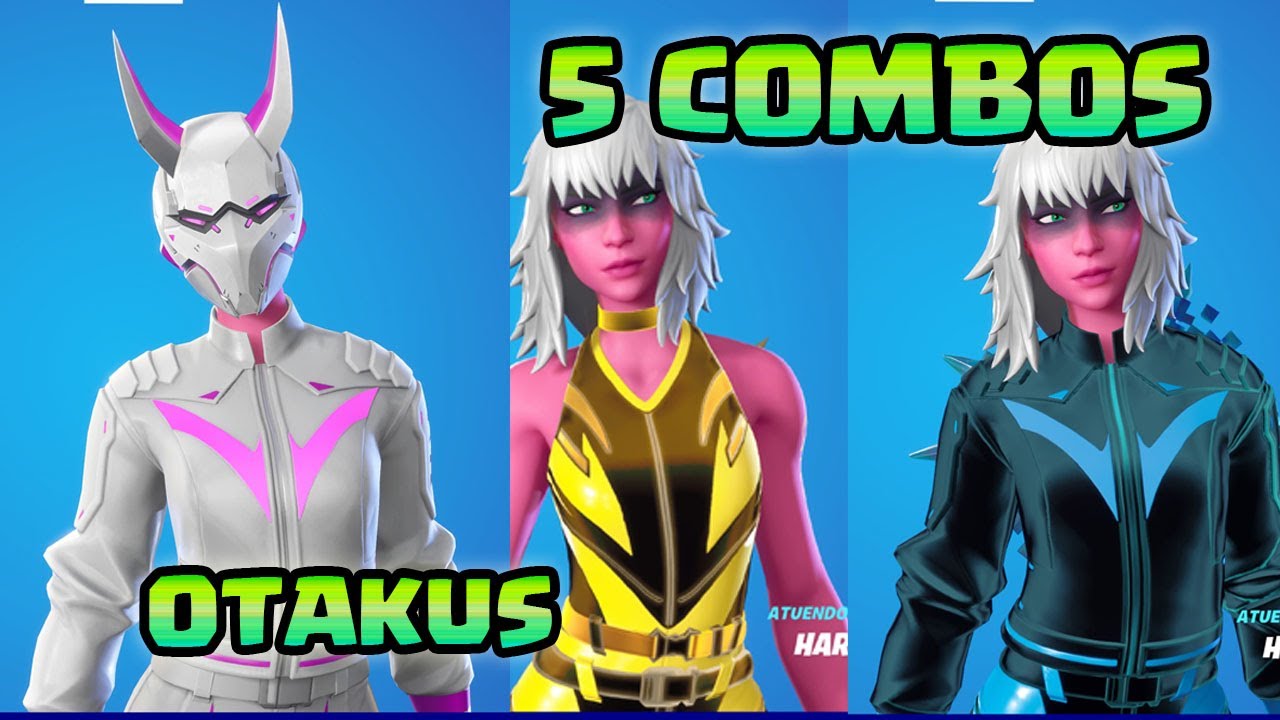 5 COMBOS CON LA SKIN HARLOWE FORTNITE BATTLE ROYALE - YouTube