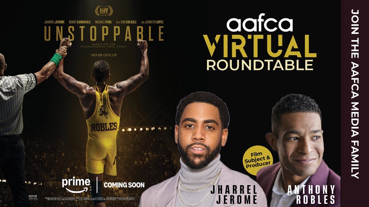 AAFCA Roundtable | Unstoppable with Jharrel Jerome and Anthony Robles - YouTube