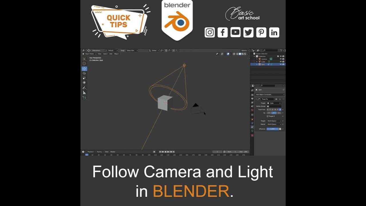 how to make camera follow object in Blender #Shorts - YouTube