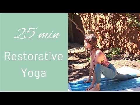 Restorative Yoga for Relaxation | with props - YouTube