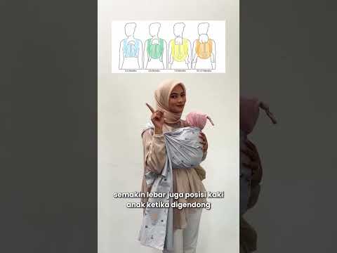 Sejak bayi baru lahir, boleh digendong dengan posisi M-Shape #shorts