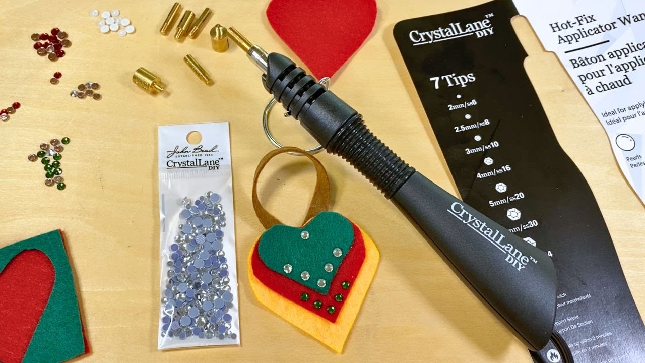 How to Use the Crystal Lane Hot Fix Rhinestone Applicator Tool - YouTube
