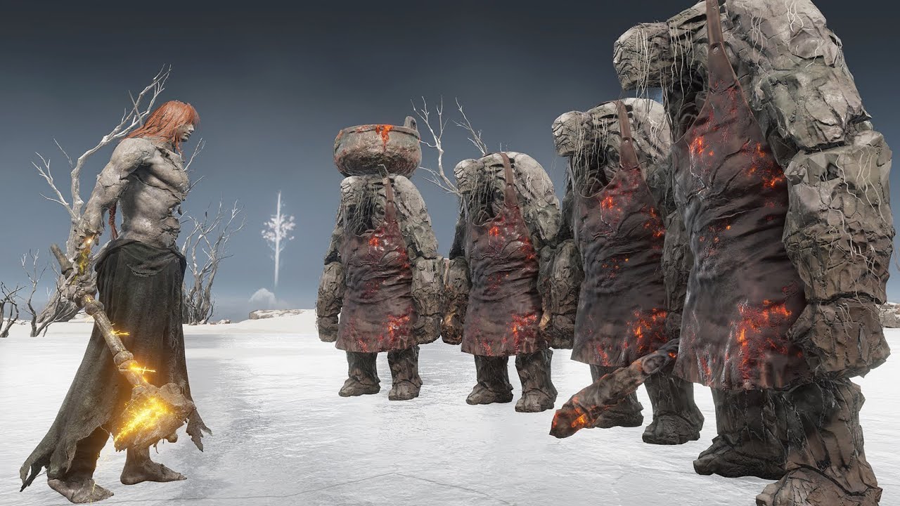 4 Kinds of Golem Smith Vs Old Bosses - Elden Ring Shadow of the Erdtree ...