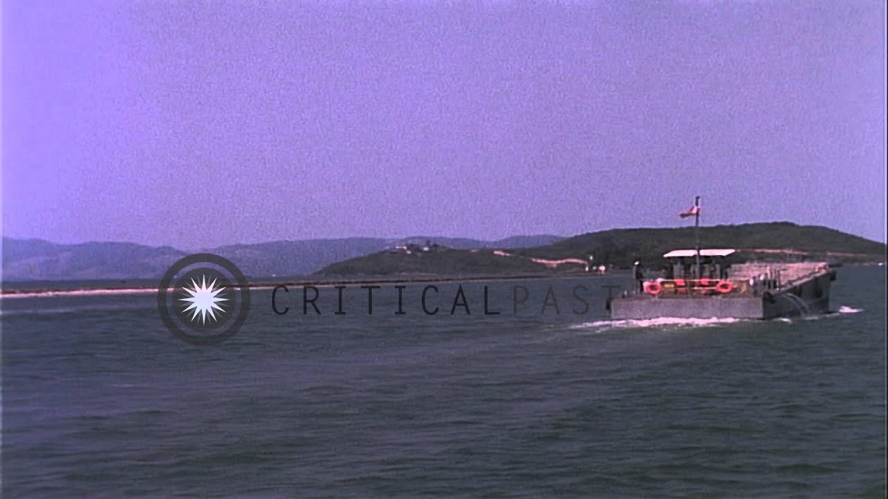 The USS Bexar (APA-137) underway in Da Nang river. HD Stock Footage ...