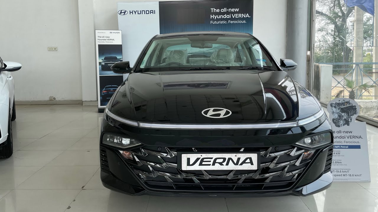 2023 Hyundai Verna Top Model Automatic | Black | Walkaround | Exterior ...