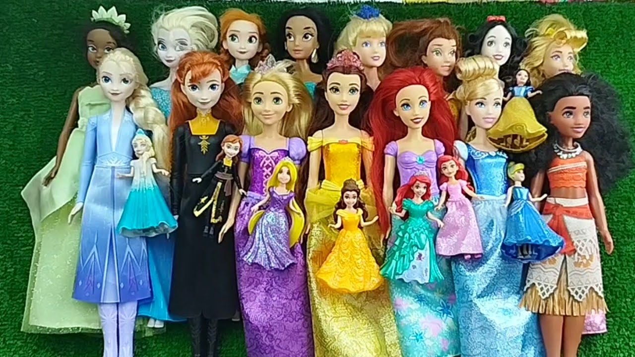 ASMR Unboxing Mattel Disney Princess Spin & Reveal Surprise Dolls ...