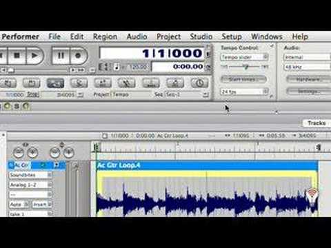 HOW TO: Digital Performer-Tempo-Set Soundbite Tempo-TIP - YouTube