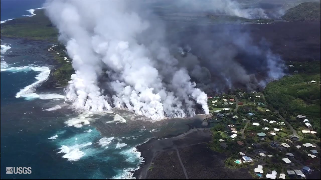 Video compilation of Kapoho Bay on June 4, 2018 (USGS) - YouTube