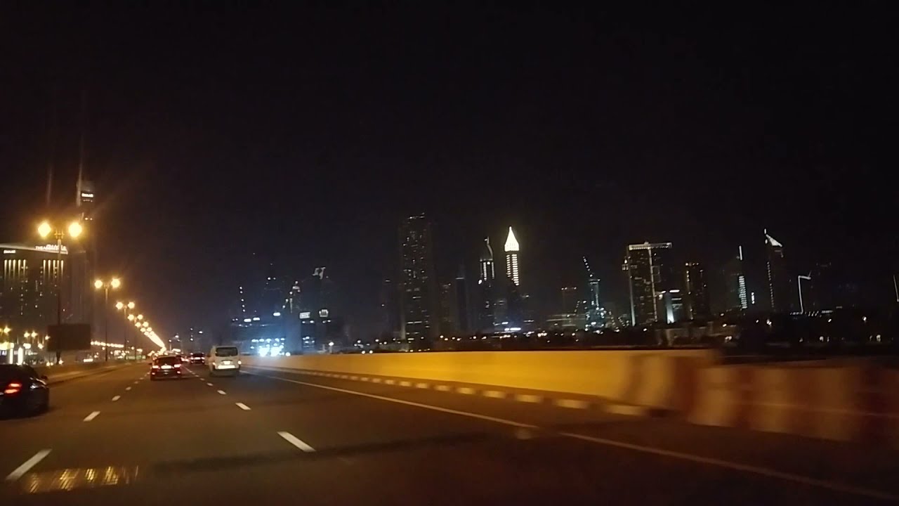Night drive in Dubai - YouTube