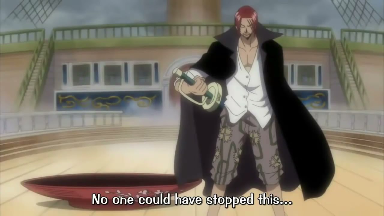 Shanks And Whitebeard Haki Clash One Piece Youtube