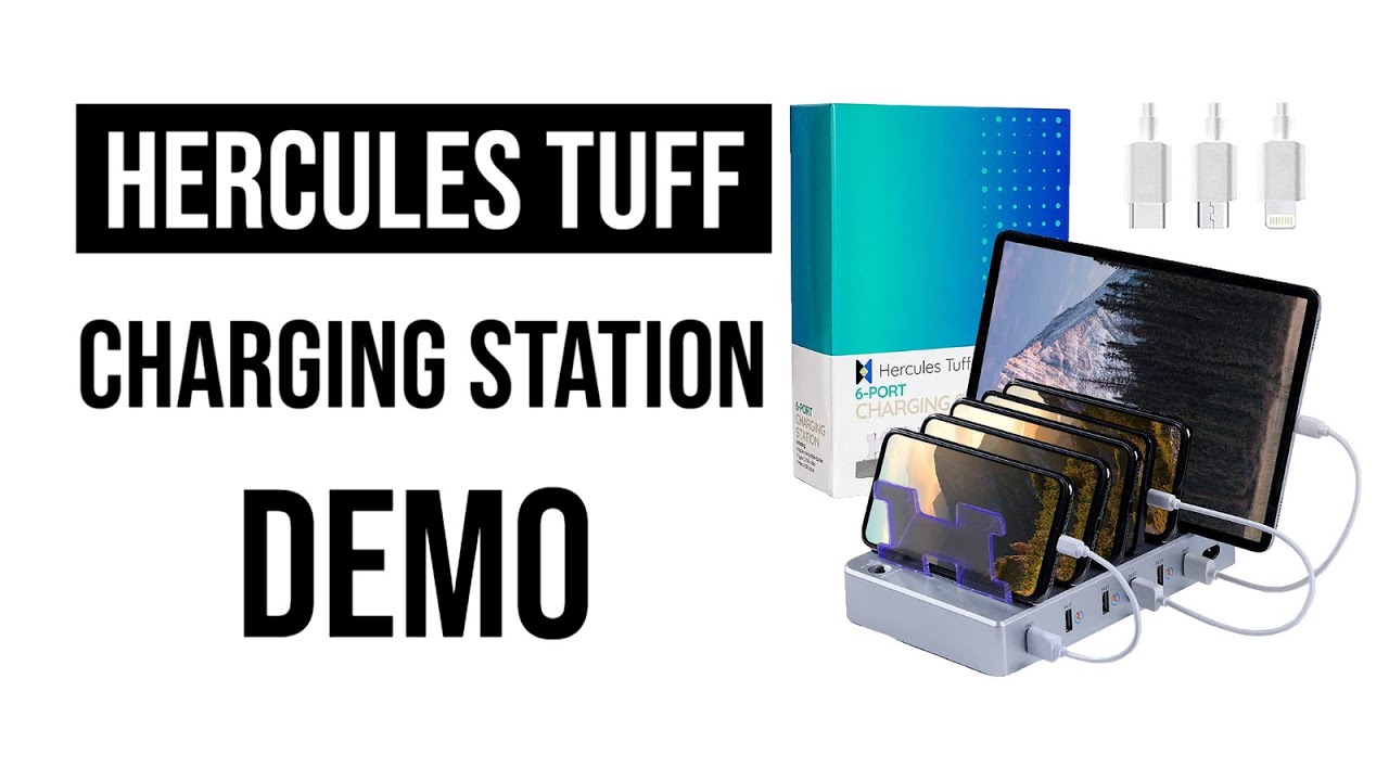 Hercules Tuff Charging Station for Multiple Devices - Phone charger ...