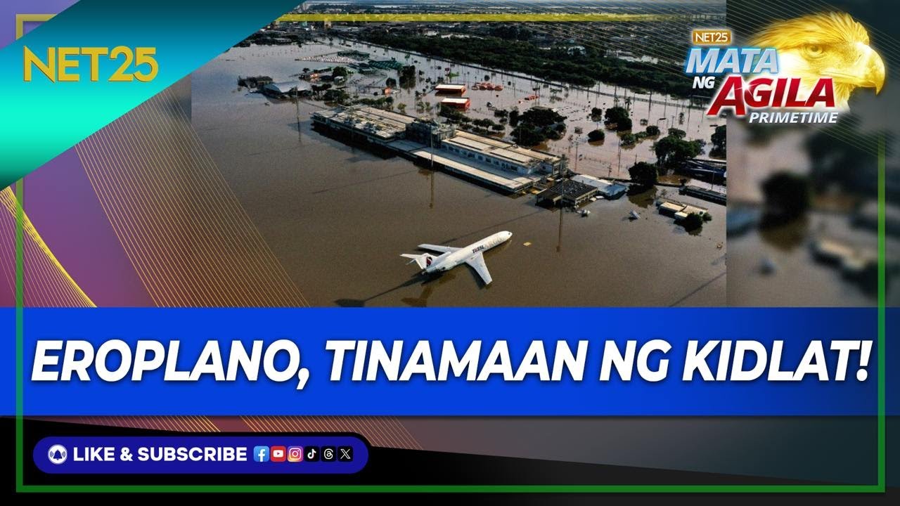 EROPLANO, TINAMAAN NG KIDLAT SA SAO PAULO AIRPORT - YouTube