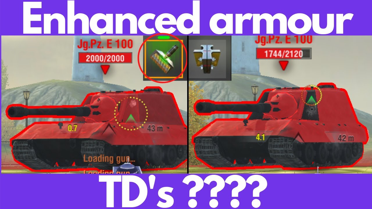 Does Enhanced Armor Work On TD's? MUST SEE!!! WOT Blitz - YouTube
