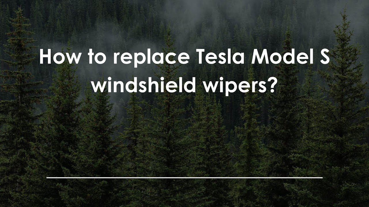 How to replace Tesla Model S windshield wipers? - YouTube