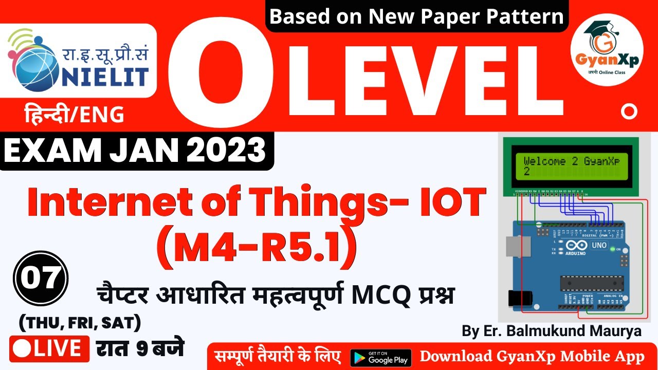 Class 7 || O Level Internet of Things (M4-R5.1) || O Level Exam January ...