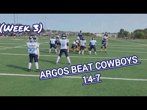 Argos 6U Silver vs Addison Cowboys #football #youthfootball #popwarner ...