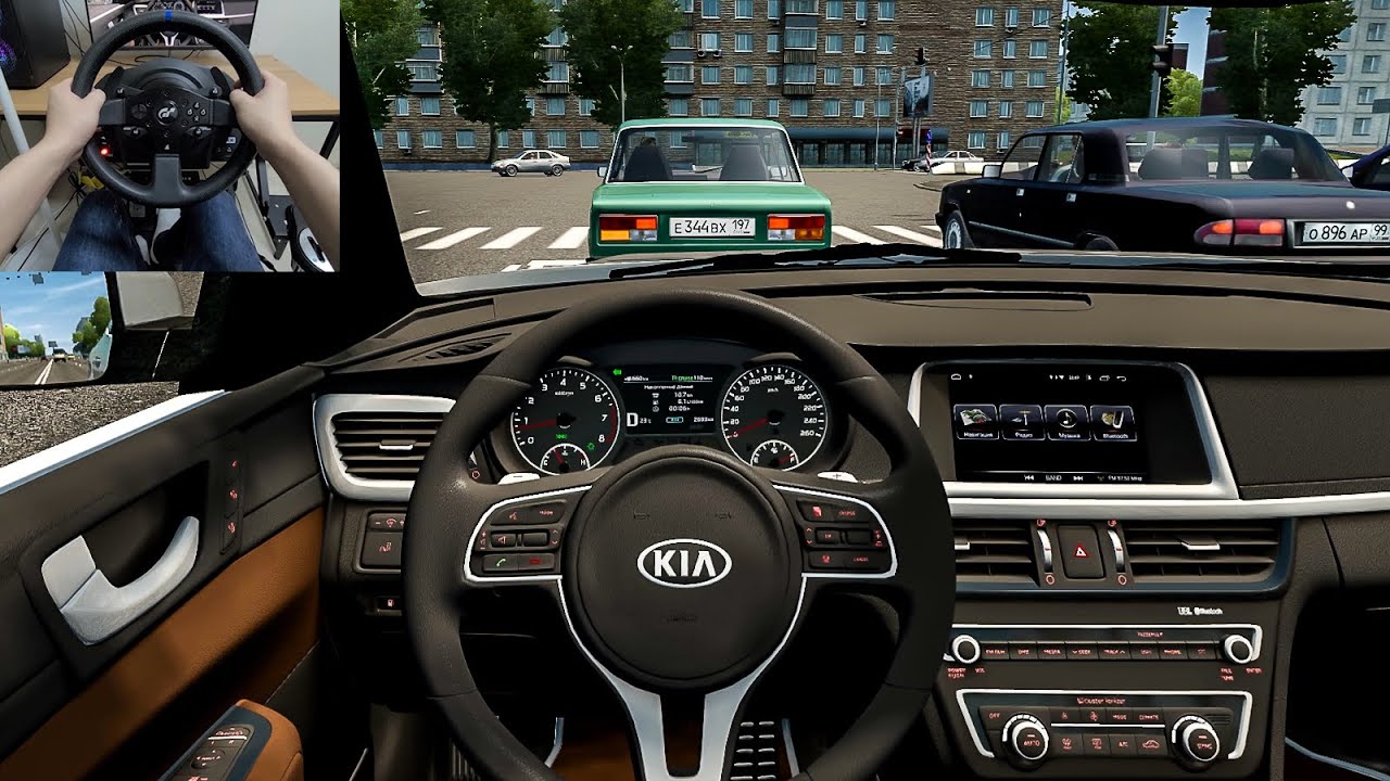 City Car Driving - 2016 KIA Optima [Steering Wheel Gameplay] - YouTube
