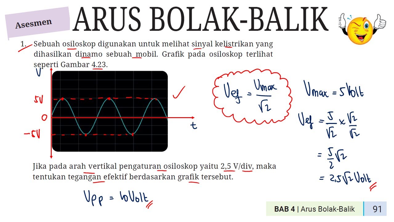 ASESMEN TEGANGAN EFEKTIF OSILOSKOP ARUS BOLAK BALIK KURIKULUM MERDEKA ...
