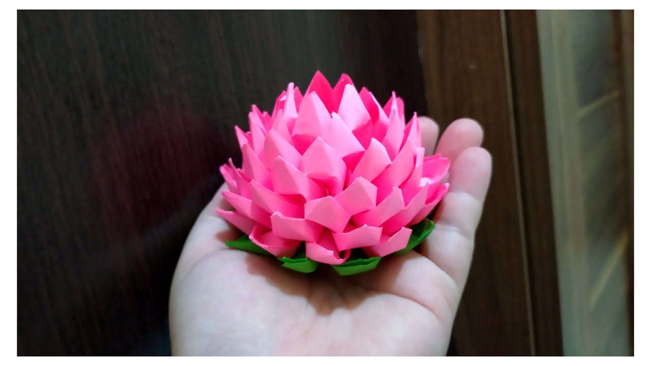 Tutorial Paper Lotus Flower YouTube tutorial-paper-lotus-flower-youtube