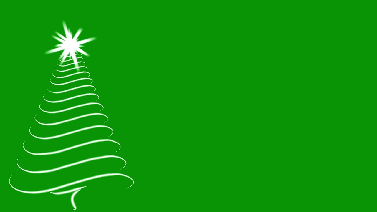 GREEN SCREEN | ANIMATED GLOWING CHRISTMAS TREE MOTION | CHRISTMAS TREE ...