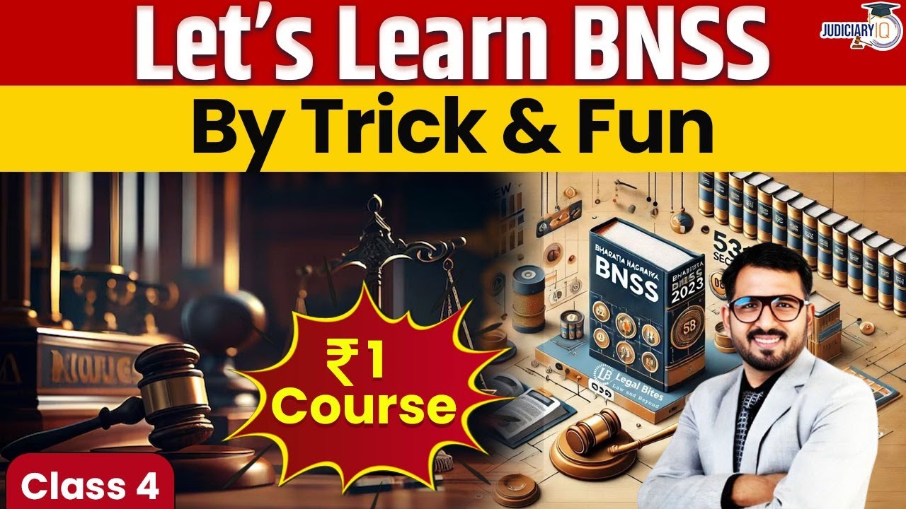 Let’s Learn Law in Easy & Tricky Way Part - 04 | BNSS | By Aman Om Sir ...
