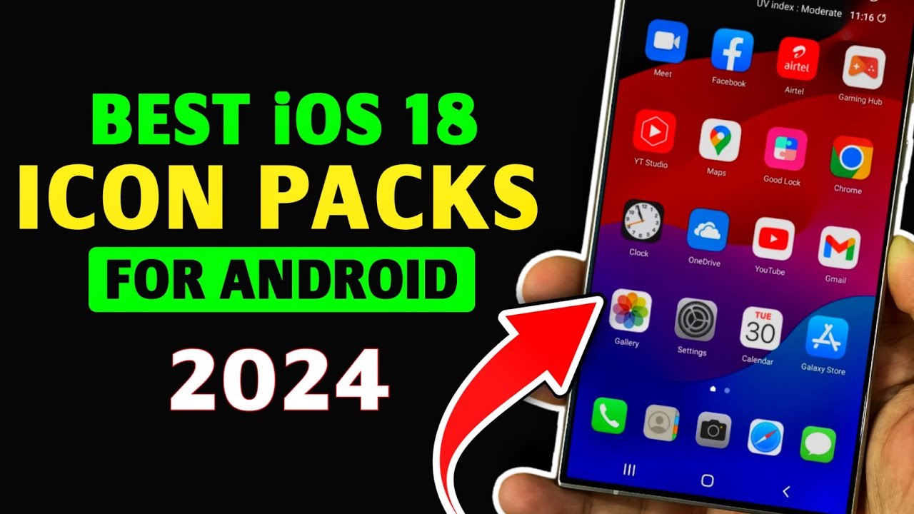 BEST iOS 18 ICON PACK FOR ANDROID 2024 - YouTube