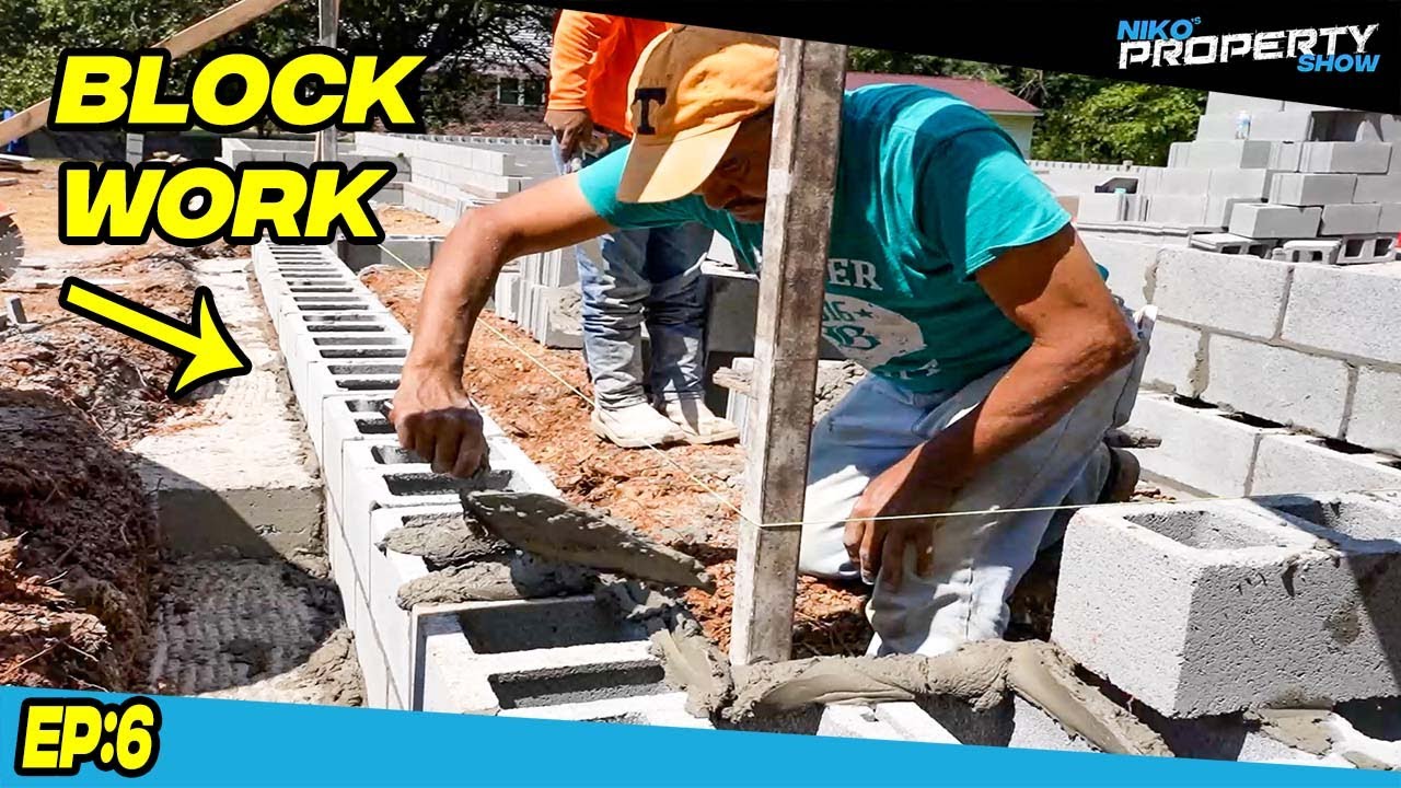 Block Foundation - Building a House | $475,000 Duplex Build | EP 6 ...