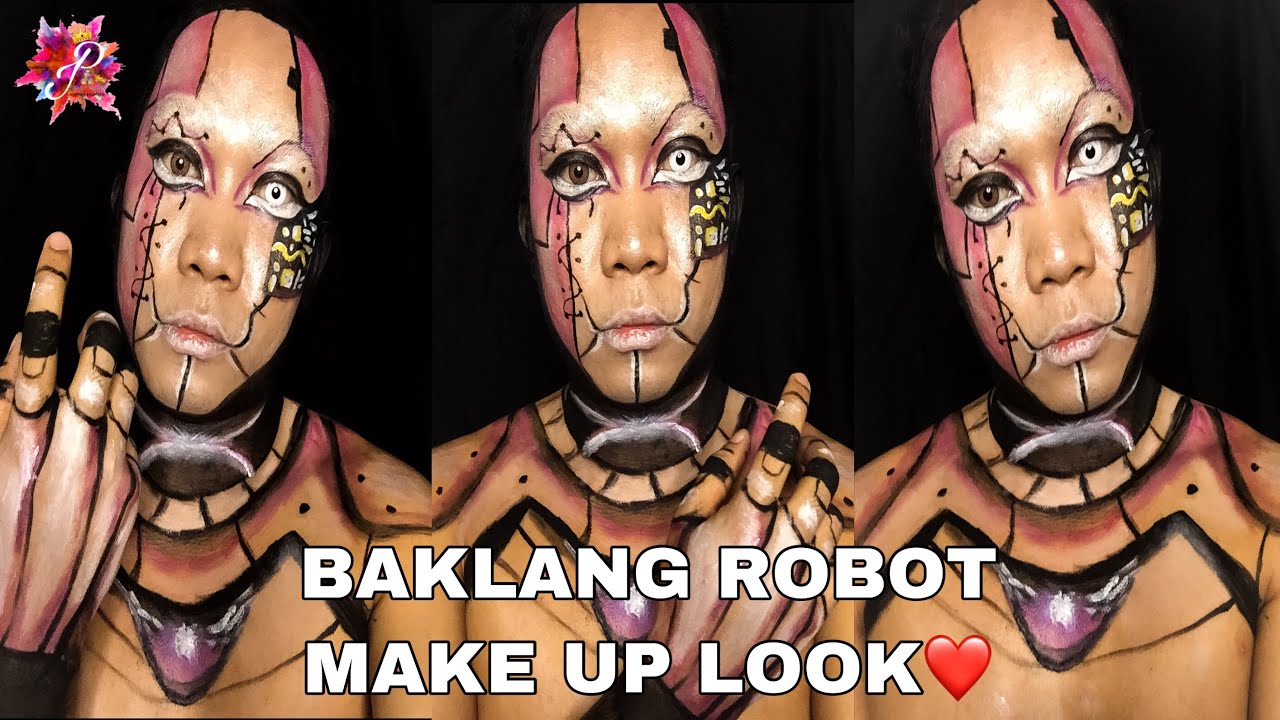 ROBOTIC CREATIVE MAKE UP TUTORIAL ️ ️ ️ - YouTube