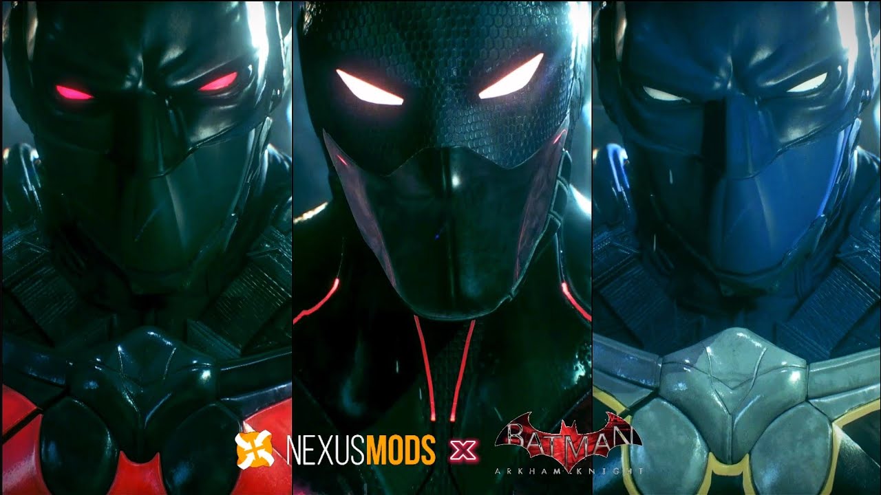 BATMAN BEYOND Mods Suit Up Scene in Arkham Knight - YouTube