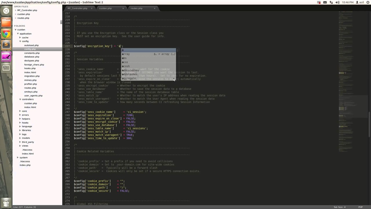 Codeigniter ile uygulama gelistirme #1 - Kurulum, Temel Ayarlar ...