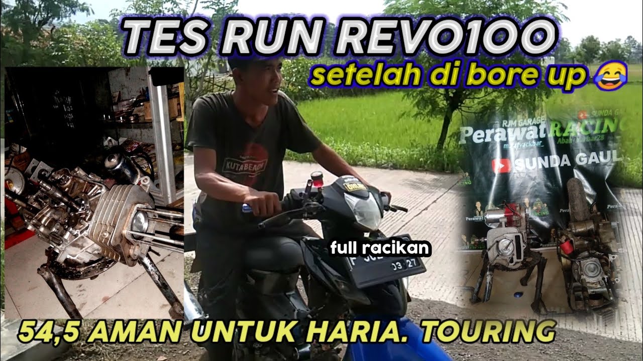 BORE UP REVO LAMA /REVO100 PERSIAPAN TOURING JOGJA 😅 - YouTube