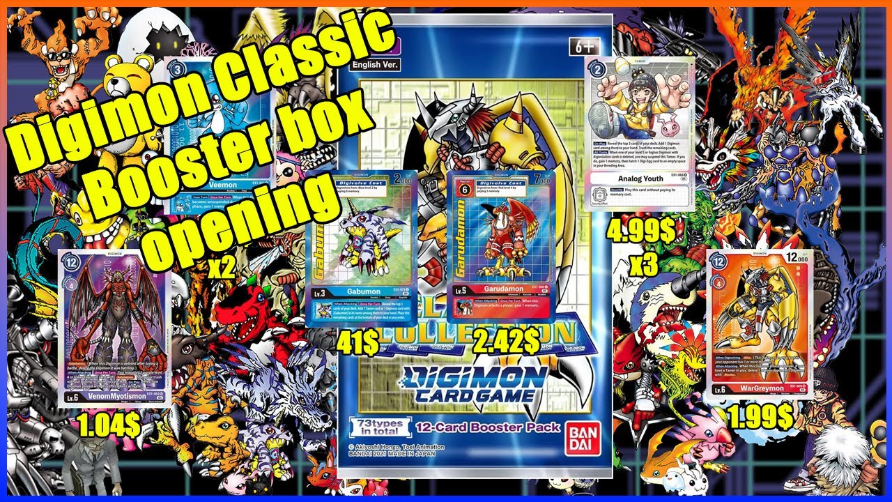 Opening a Digimon Classic Collection Booster Box #digimon #booster ...